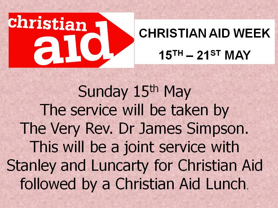 Christian Aid Week 2016 – Bankfoot Church Centre