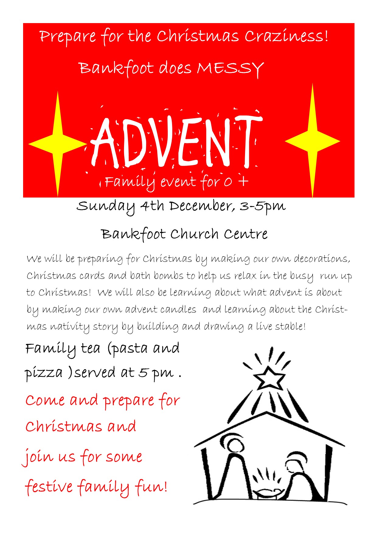 Messy Advent Family Event – Bankfoot Church Centre