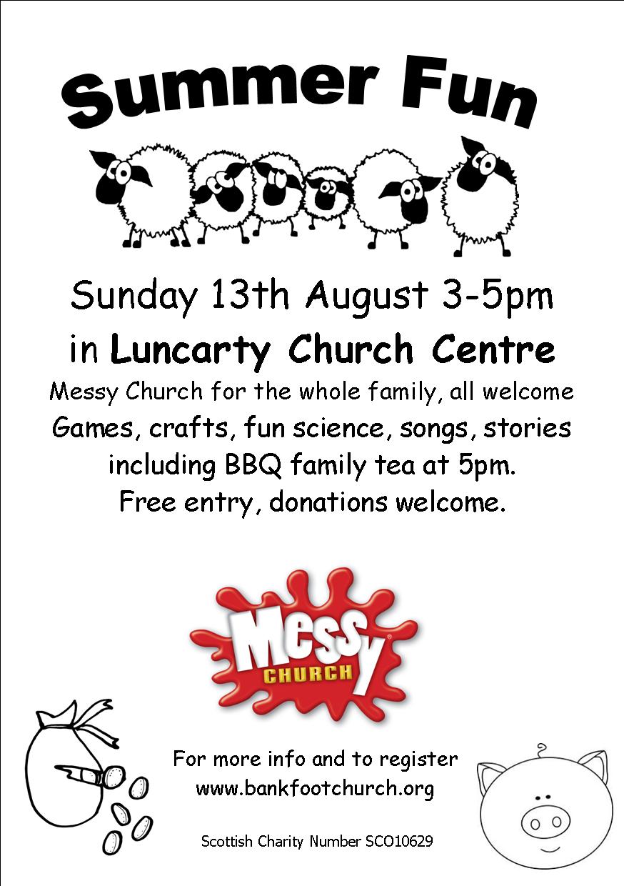 Messy Summer Fun – Bankfoot Church Centre