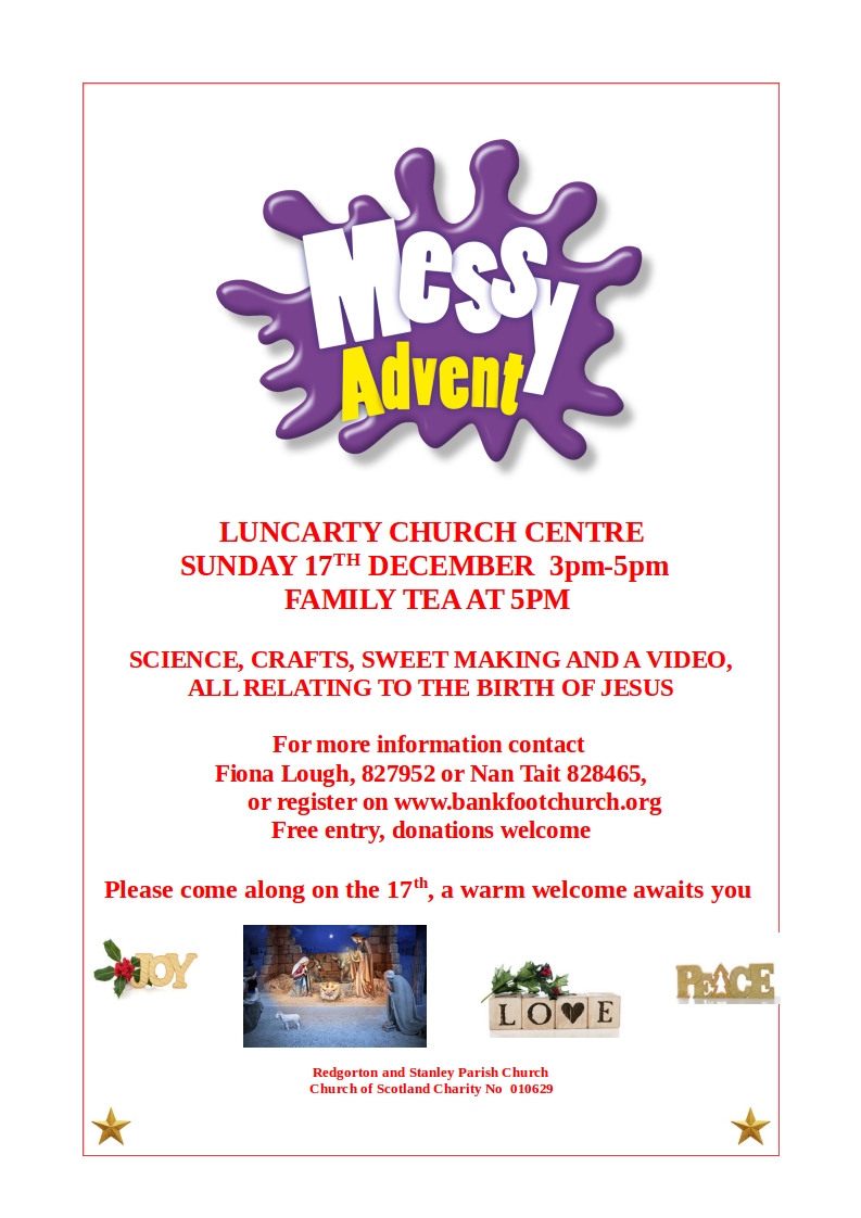 Messy Advent – Bankfoot Church Centre