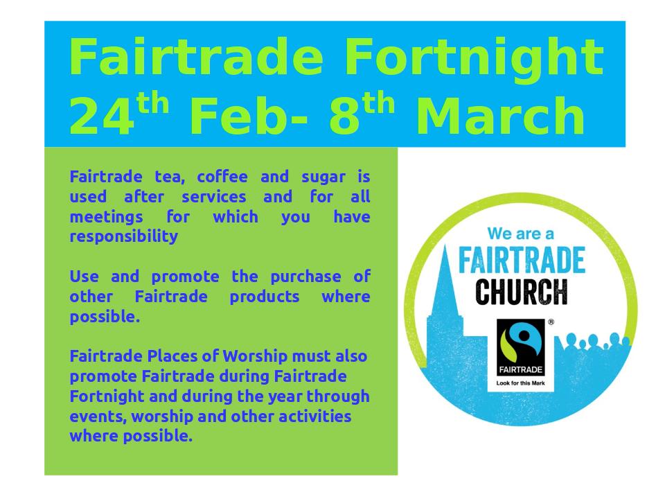 Fairtrade Fortnight 2020 – Bankfoot Church Centre